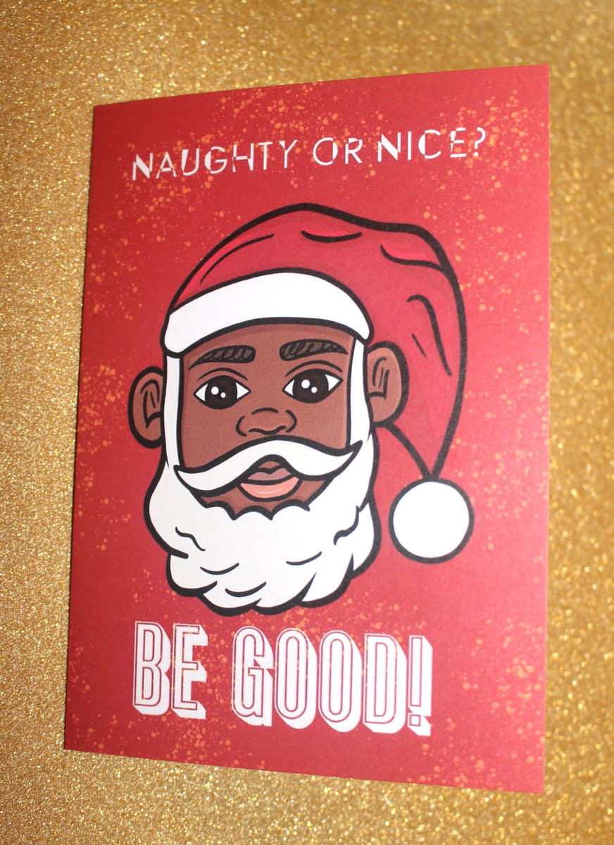 Naughty or Nice? Santa - Greeting Card – Jella Creative
